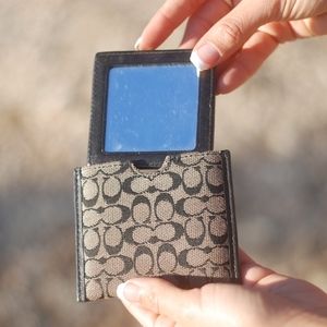 Coach | Accessories | Authentic Coach Signature Mirror Case | Poshmark